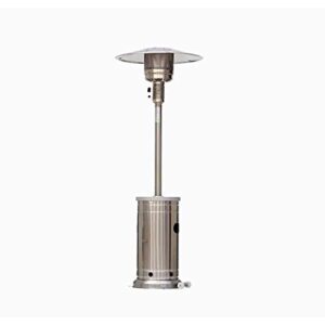 garden treasures 48000-btu stainless steel floorstanding liquid propane patio heater