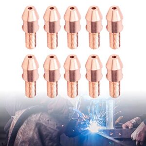 10Pcs Welding Contact Tip, Arc Welding Nozzle for Screw M12 Submerged Arc Welding Accessory Arc Welding Tip Welder Tool(0.4)