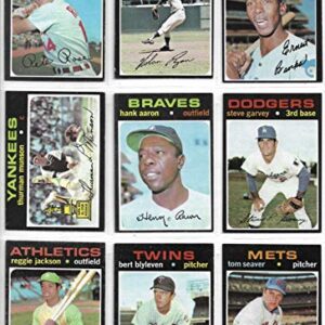 1971 Topps Baseball Complete 752 Card Set Exmt to Nrmt Clean