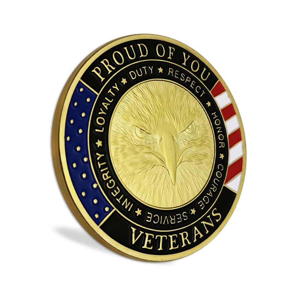 Thank You for Your Service Military Veterans Challenge Coin Appreciation Gift