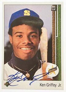 1989 upper deck #1 ken griffey jr rookie reprint - with facsimile autograph - mint - seattle mariners