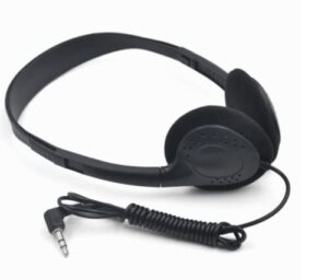 deal maniac wholesale on-ear headphones - inexpensive headphones stereo headphones for students, classroom, library - 1 pair of black headphones