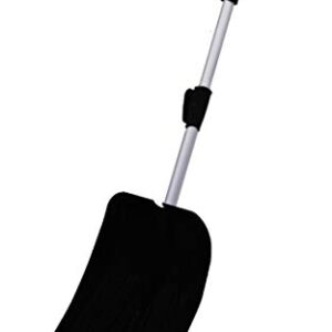 Bigfoot 1174A6W-1 Collapsible Car Trunk Lightweight Aluminum-Polyethylene Scoop-Black Snow Shovel