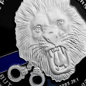 Thin Blue Line Lives Matter Police Officer Military Coin Law Enforcement Challenge Coin