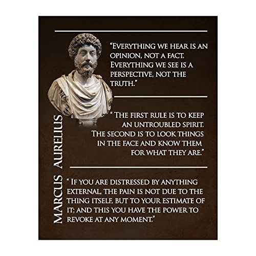 Untroubled Spirit - Motivational wall decor, Perfect Inspirational Wall Art, Adorn your home, Educational Institutes, and Community Spaces with these Philosophical Quotes Prints, Unframed - 11x14