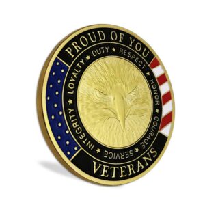 Thank You for Your Service Military Commemorative Coins Veterans Challenge Coin