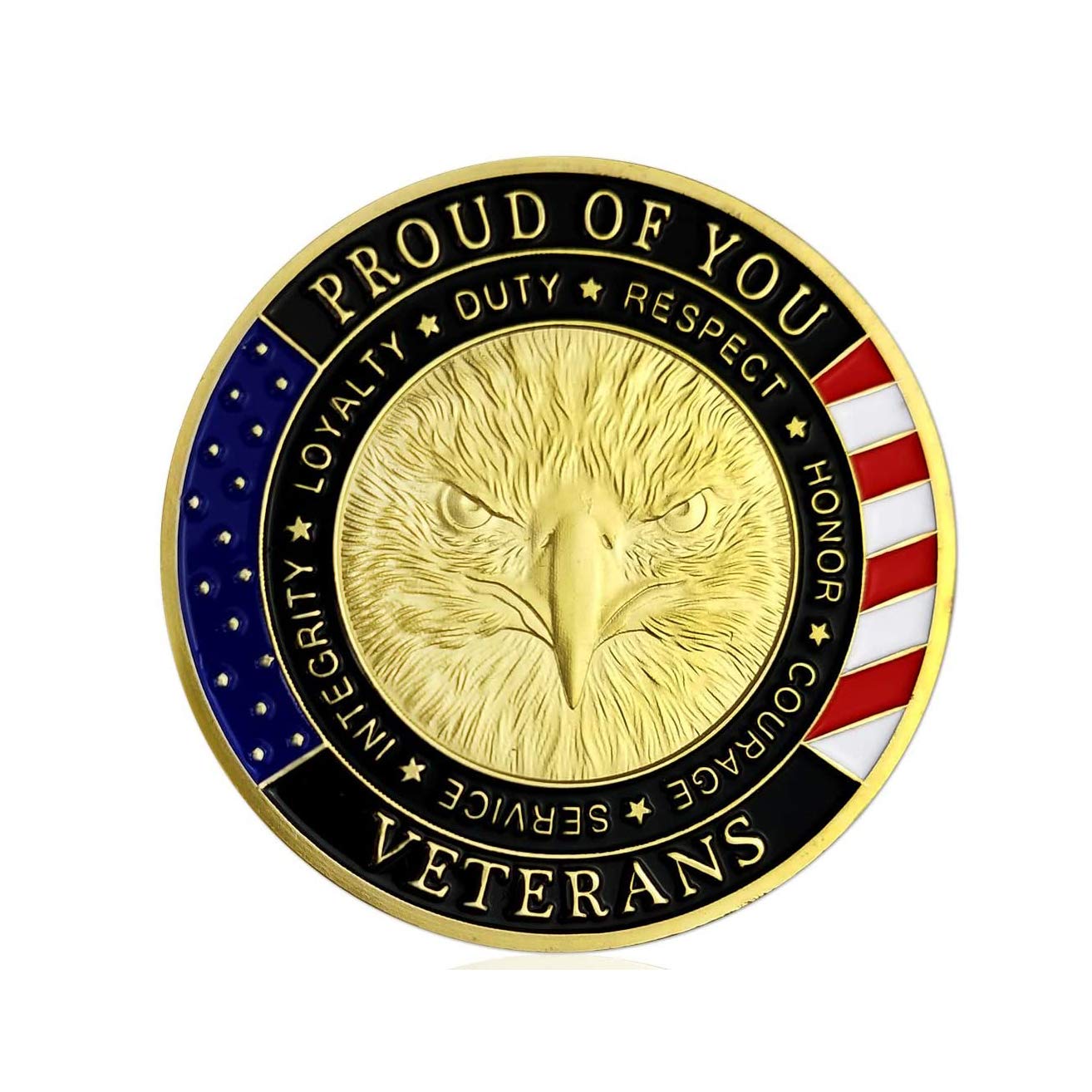 Thank You for Your Service Military Commemorative Coins Veterans Challenge Coin