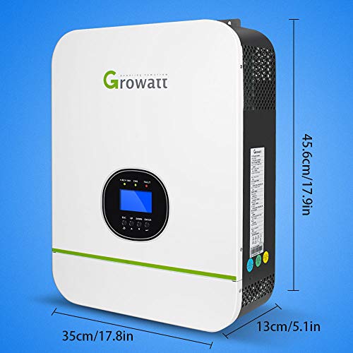 3000W Solar Inverter New Upgrade Solar Charge Controller Inverter Support Split Phase 24V 120V/240V 80A MPPT Home Use (24V),3-6 Days Delivery