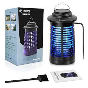 TOMPOL Bug Zapper for Indoor and Outdoor, 4200V Electric Mosquito Zapper, High Powered Pest Control Waterproof, Insect Killer for Home, Kitchen, Backyard, Camping