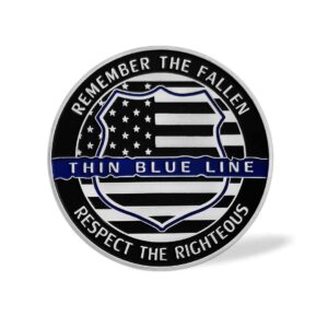 Police Officer Law Enforcement Challenge Coin Thin Blue Line Lives Military Commemorative Coins