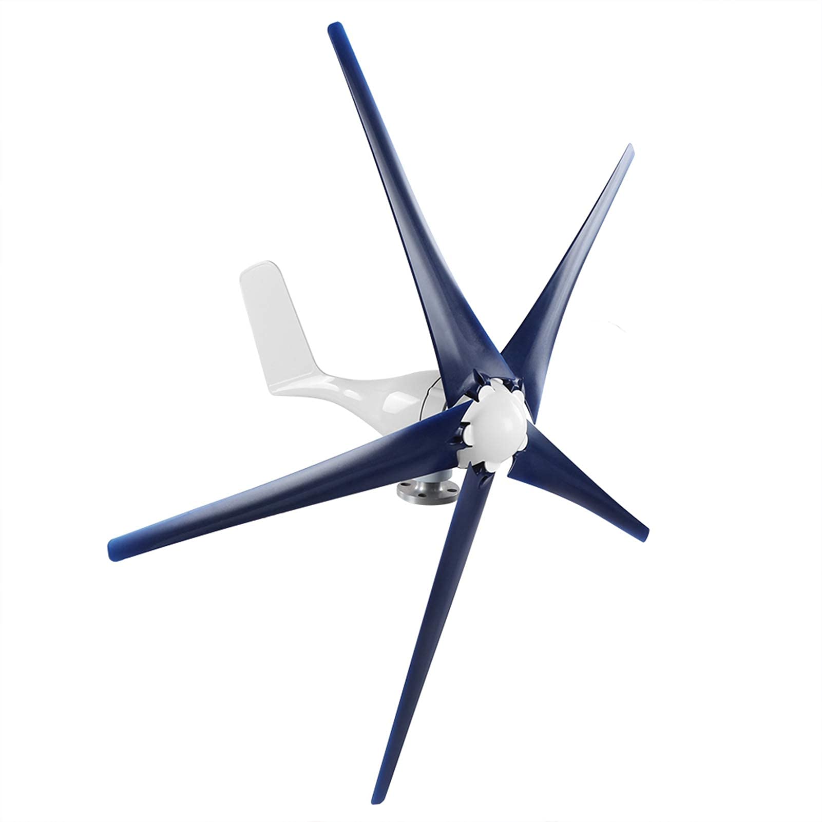 Hilitand 800W Windmill Generator Set, 5 Blade Small Wind Turbines Kit Industrial Energy Equipment (Blue 24V)