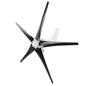 800w windmill generator, 5 blade small wind turbines kit industrial energy equipment (black 12v)