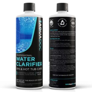 Spa Clarifier & Hot Tub Clarifier for Fast Acting Cloudy Water Treatment, The Spa Clarifier Hot Tub Owners Love, Use Our Hot Tub Water Clarifier to Keep Your Spa Clear & Balanced - MAV AquaDoc 16oz