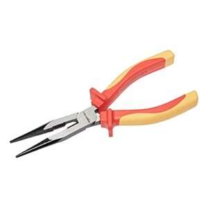 amazon basics 1000 volt vde insulated long nose pliers, 8-inch