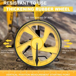 Zozen Measuring Wheel Digital Display, Foldable Feet/Meter Digital Measuring Wheel, Measure Wheel Digital with Backlit Display | Up to 99,999Ft/ 99,999M | Easy to Carrying With cloth backpack.