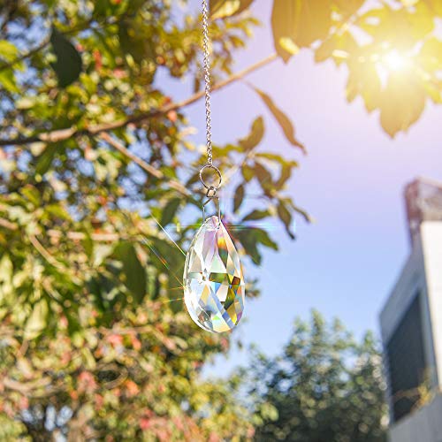 Sun Shine Catcher Chains for Pendant Prisms, 18.11 inch Crystal Prismatic Ball Suspension Chain with Hook for Crystal Prism Decoration DIY Crystal Decoration(10PCS)