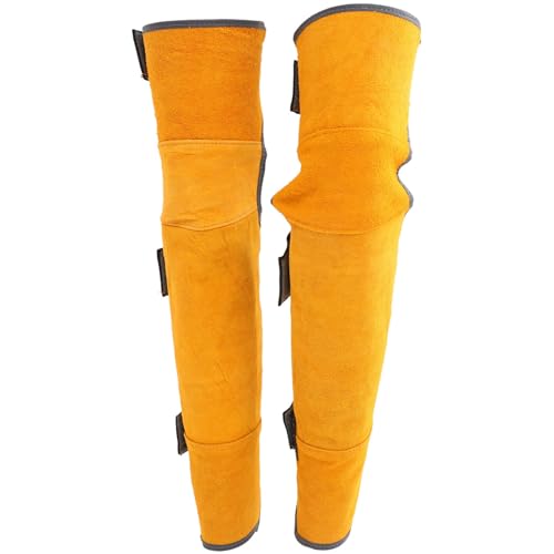 Scicalife Welding Leg Cover Thicken Knee Pads Abrasion Resistant Welding Spats Leg Cover Sleeve Wraps for Welder Heat Abrasion Resistant Foot Leg Protection