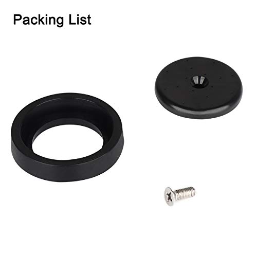 KWODE Pre-rinse Spray Valve Repair Kit for All Commercial Sink Sprayer Spray Face Bumper and Screw Repair Part Black