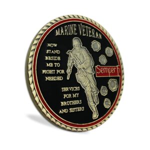 USMC Veteran Military Coin Marine Corps Semper Fi Military Challenge Coin