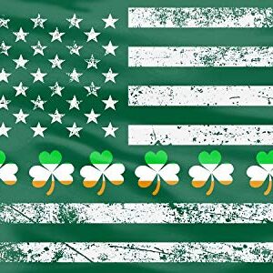 Gormcore Happy St. Patrick's Day Flag American Flag Lucky Banner Flag with Brass Grommets,Outdoor Sign House Banner Polyester Yard Lawn Outdoor Decor 3x5 Ft