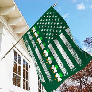 Gormcore Happy St. Patrick's Day Flag American Flag Lucky Banner Flag with Brass Grommets,Outdoor Sign House Banner Polyester Yard Lawn Outdoor Decor 3x5 Ft