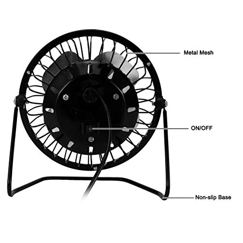 Solar Powered Fan, 5W Cooling Fan with Mini Solar Panel Mini Ventilator Fan Solar Panel Set for Greenhouse Dog Houses Trailers Rvs