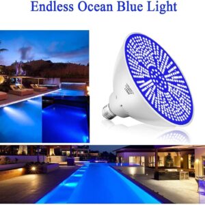 XIUBE Blue Pool Led Light Bulb for Inground Pool 120V 40W Underwater Swimming Pool Replacement Light Bulb for Pentair & Hayward Hot Tub Fixture Up to 300-600W Traditional Bulb E26 Base