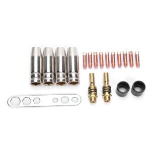 mig torch gun welding accessory kit tip-nozzle-diffuser-adapter fit for binzel 15ak mig welder mig welder diffuse