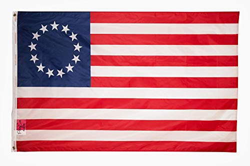 PringCor Betsy Ross Polyester Flag 3x5FT American Revolution Patriotic 13 Star …