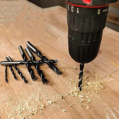 KEWAYO Brad Point Drill Bits, 8 PCS 3-10mm Spiral Twist Wood Drill Bits Set for Soft, Drill Set for Wood, Wood Bits Set,Drill Bit Set, Bit for Wood