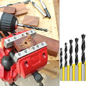 KEWAYO Brad Point Drill Bits, 8 PCS 3-10mm Spiral Twist Wood Drill Bits Set for Soft, Drill Set for Wood, Wood Bits Set,Drill Bit Set, Bit for Wood