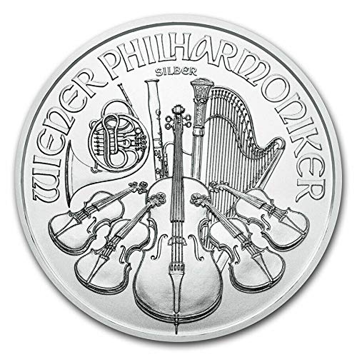 2021 AT Austrian Philharmonics Silver Coin 1 oz 999 Fine Silver 1.50 Euro Brilliant Uncirculated