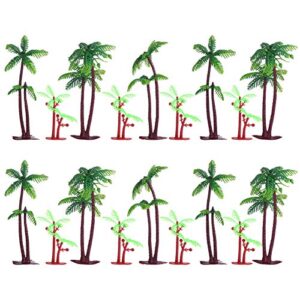 pretyzoom 1 set 20 pcs coconut cake decoration ice cream decorations ice cream ornament simulated coconut tree plastic cake decorations cake supplies ornaments birthday cake decor