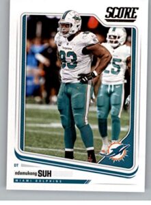 2018 score #189 ndamukong suh miami dolphins football card