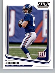 2018 score #227 eli manning new york giants football card