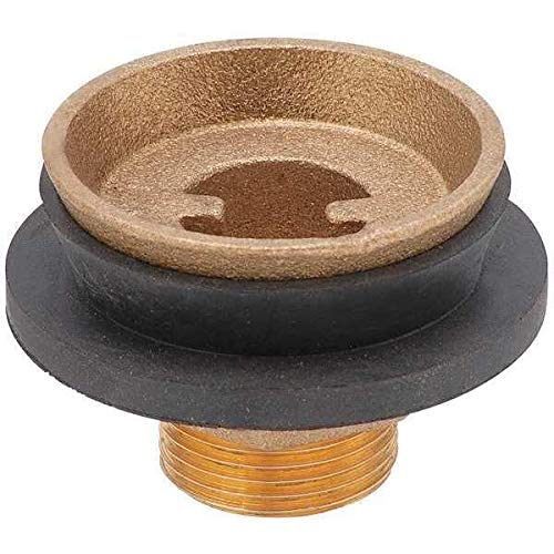 Urinal Spud, 1 1/4 x 3/4", Brass/Rubber