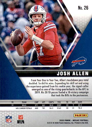 Football NFL 2020 Panini Mosaic #26 Josh Allen Bills