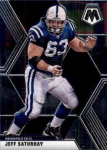 football nfl 2020 panini mosaic #96 jeff saturday colts