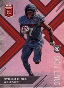 2018 panini elite draft picks variation #116 nyheim hines nc state wolfpack rc rookie football card