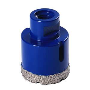 1-3/4 inch diamond hole saw heavy duty masonry drill bit for concrete, granite, quartz, porcelain, ceramic tile, brick cinder blocks 5/8"-11 thread connection for angle grinders 1.75 diamond hole saw