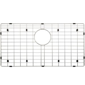 serene valley 27-9/16" x 14-9/16" sink protector, rear drain with corner radius 3/16", sink grid nlw2815r