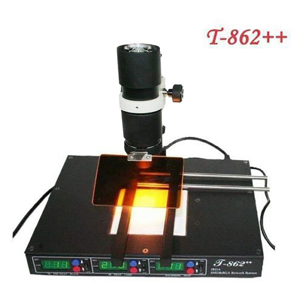 T862++ BGA Rework Station Infrared IR Soldering SMD Welder Preheating Machine Soldering Heating Tool