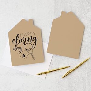 set of "happy closing day" greeting cards | envelopes included | 4-gc002