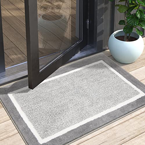 HEBE Indoor Doormat 32"x48" Large Front Door Mat Non Slip Absorbent Inside Mud Dirts Trapper Mats Low Profile Entrance Mat for Dogs Entrance Shoes Scraper Mat Floor Carpet Washable