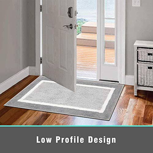 HEBE Indoor Doormat 32"x48" Large Front Door Mat Non Slip Absorbent Inside Mud Dirts Trapper Mats Low Profile Entrance Mat for Dogs Entrance Shoes Scraper Mat Floor Carpet Washable