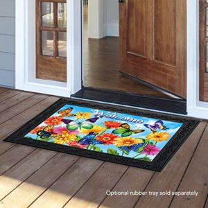 Briarwood Lane Fluttering Butterflies Spring Doormat Indoor Outdoor 30" x 18"