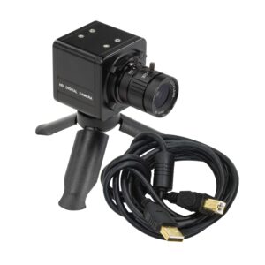 arducam for raspberry pi hq camera, 12mp imx477 hq webcam with audio, 6mm cs-mount lens, metal enclosure, tripod and usb cable