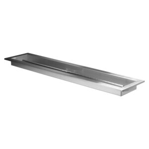 Celestial Fire Glass 36" x 6" Drop-in Burner Pan and Glass Flame Guard Bundle