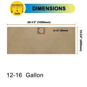 SpaceTent 6 Pack High Efficiency Replacement Filter Bags compatible with DeWalt 12 to 16 Gallon Wet/Dry Vacs - Part # DXVA19-4102