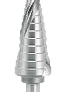 ACTOOL Industrial HSS Step Drill Bit 3/16 inch to 1 inch with 3/8 inch Shank, Double Spiral Flute with 14 Step Size